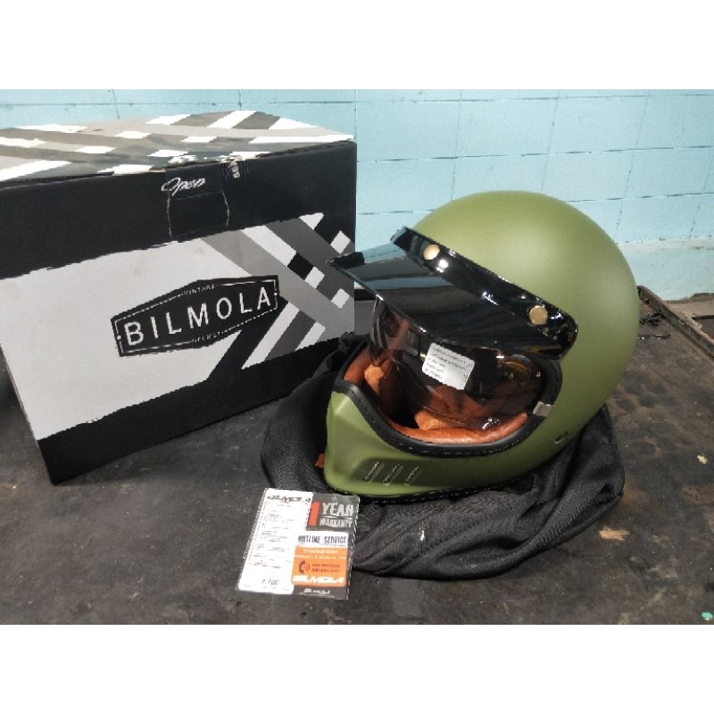 หมวกกันน็อค bilmola Rx 100 คลาสสิควินเทจ | Shopee Thailand