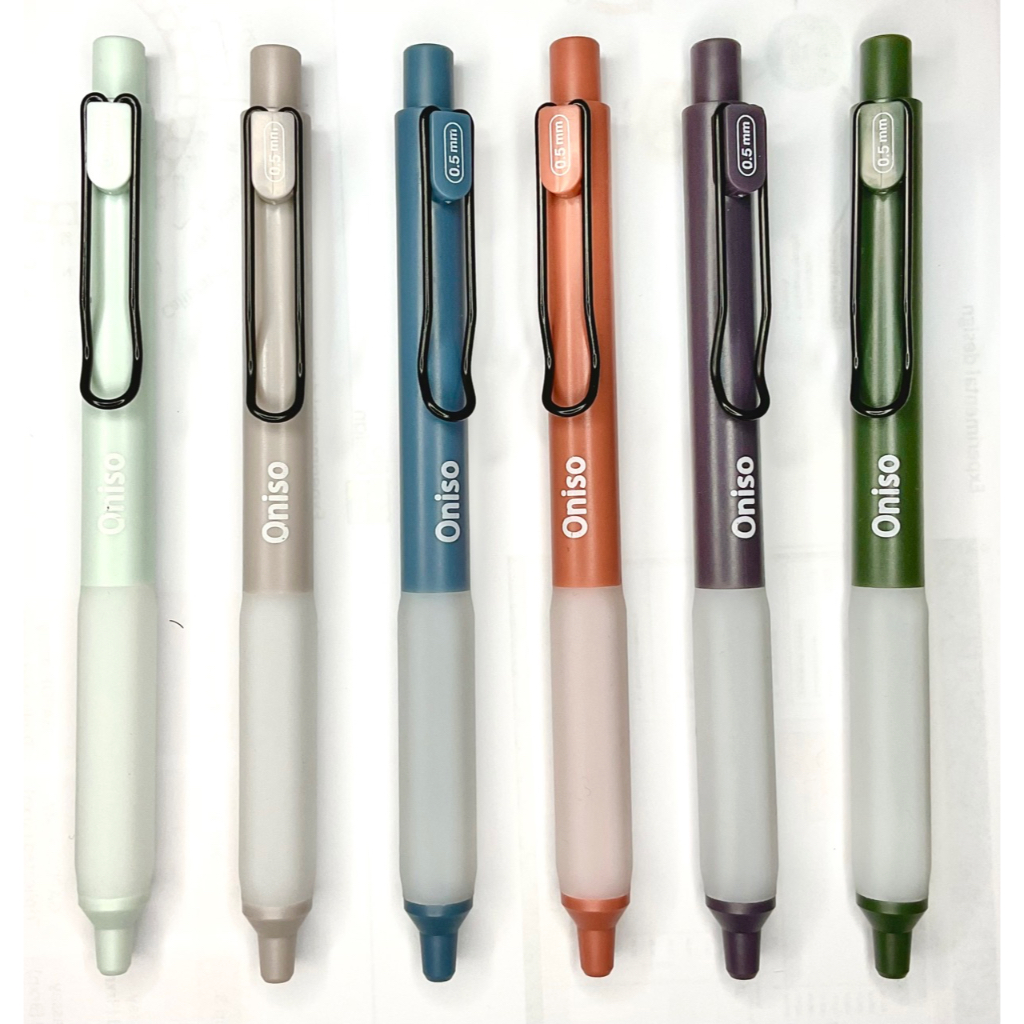 ปากกาเจล Oniso (ONI-9133, 0.5 mm) หมึกน้ำเงิน เขียนลื่น หมึกแห้งเร็ว ...