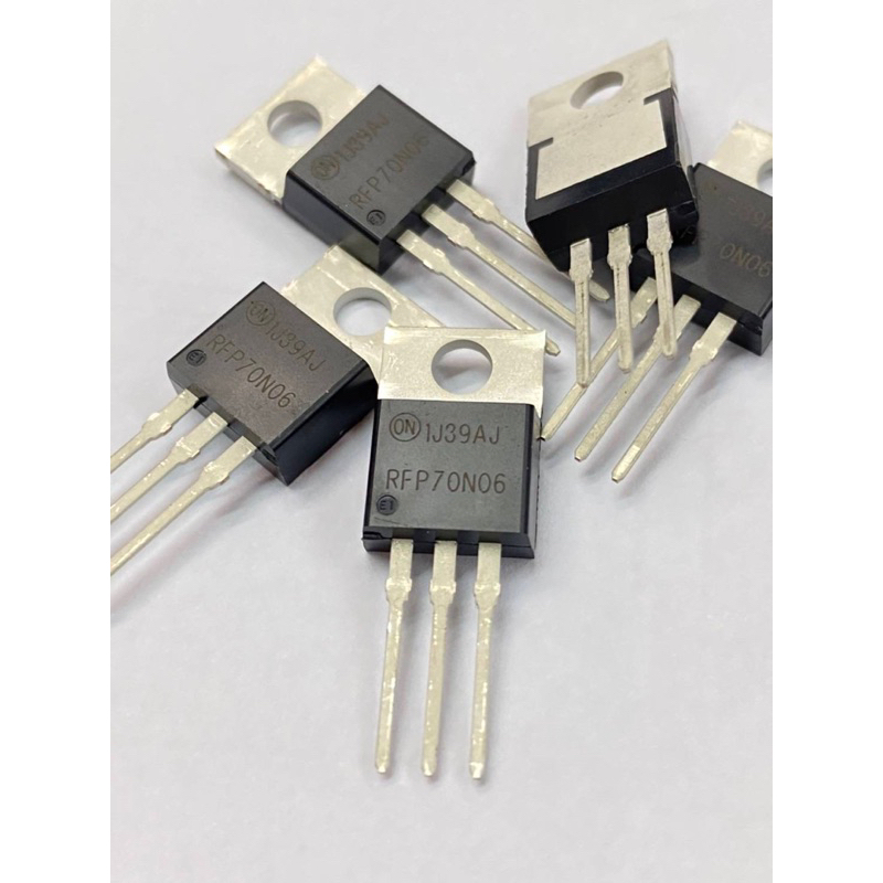 (แพ็ค1ชิ้น) RFP70N06 TO-220 70N06 70A 60V 0.014ohm เพาเวอร์มอสเฟท 70N06 ...