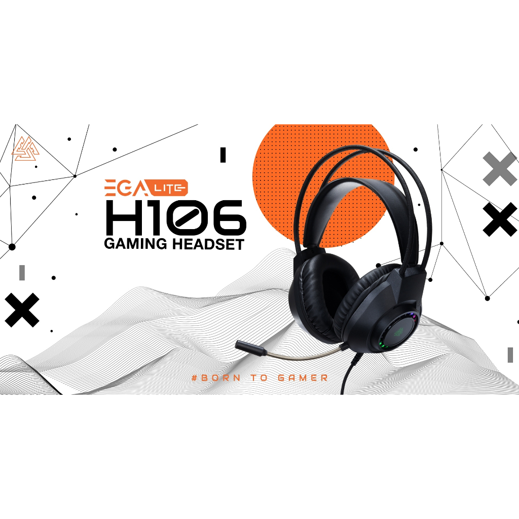 EGA LITE TYPE H106 หูฟังเกมมิ่ง Gaming Headset รุ่นนี้เชื่อมต่อผ่านสาย ...