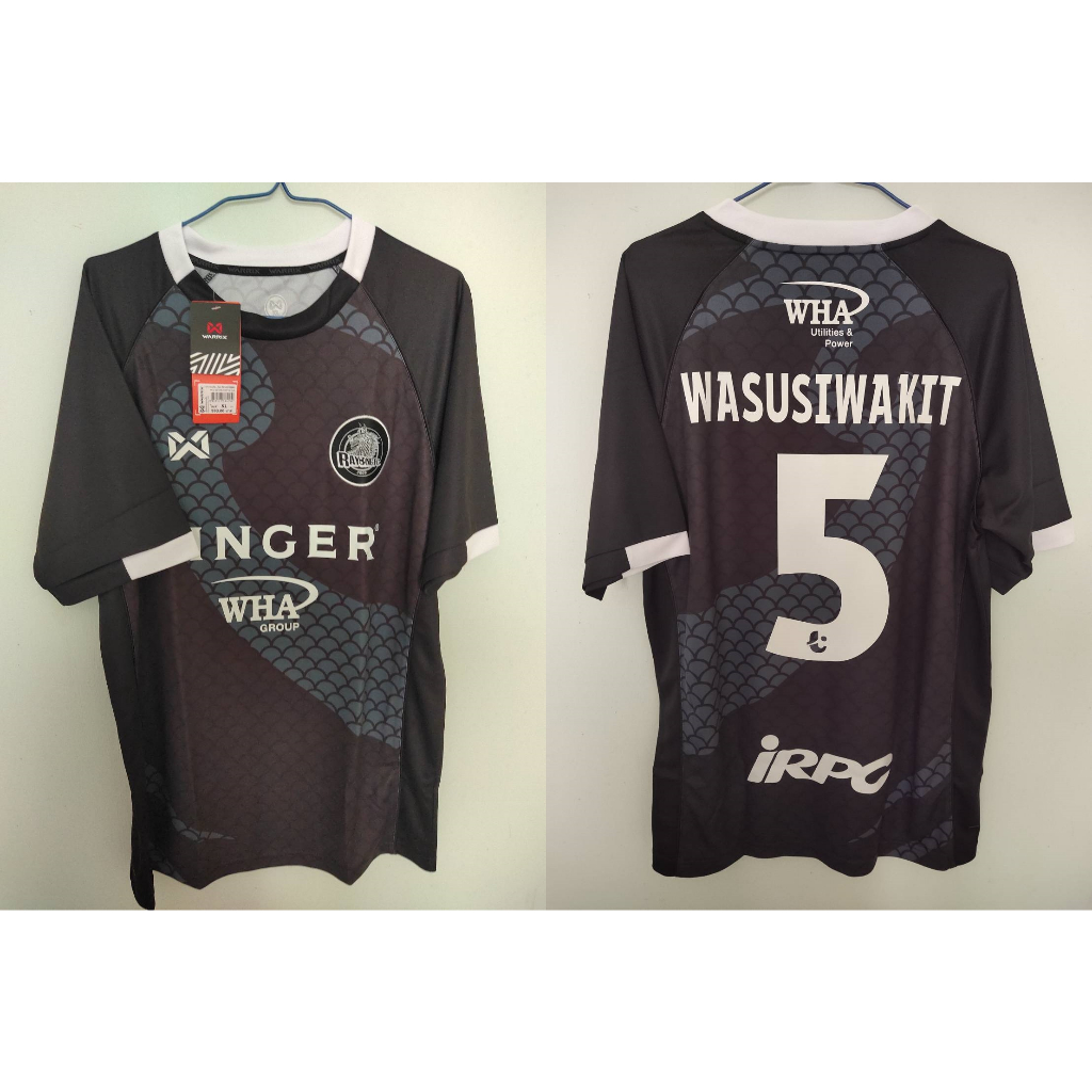 RAYONG FC WARRIX เสื้อ ระยอง เอฟซี ฤดูกาล 2022-23 สีขาว-ดำ Limited ติดเบอร์ชื่อ | Shopee Thailand