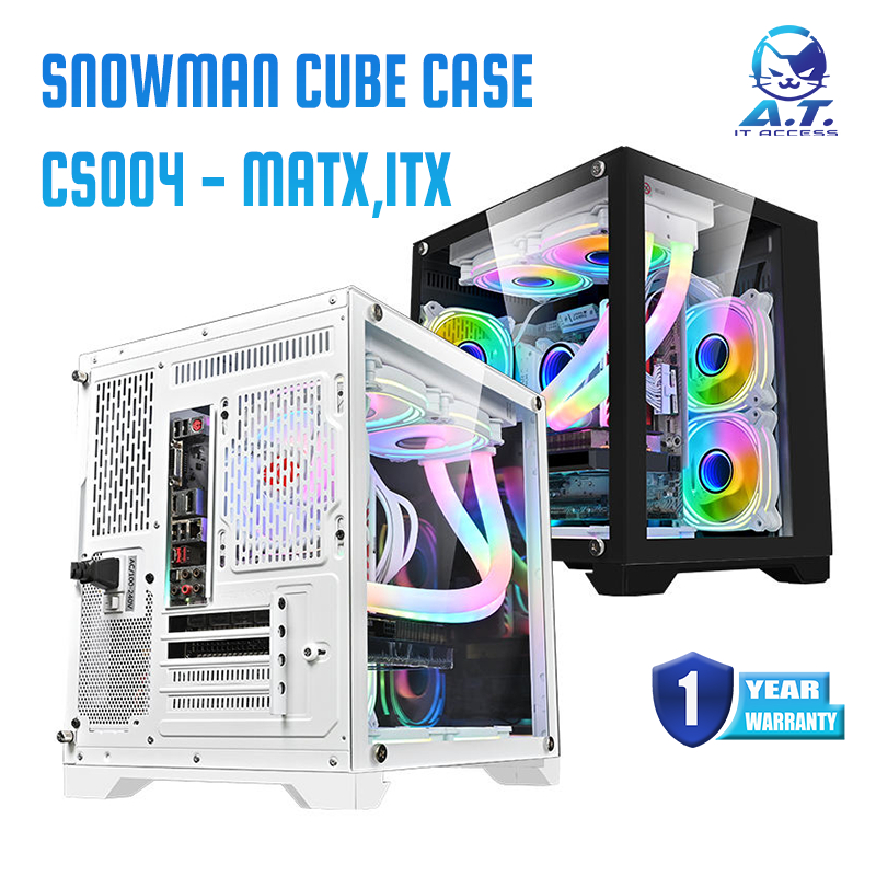 เคสคอมพิวเตอร์ Snowman CUBE Case CS004 for m-atx - mini itx Computer ...