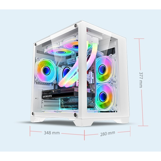 เคสคอมพิวเตอร์ Snowman CUBE Case CS004 for m-atx - mini itx Computer ...