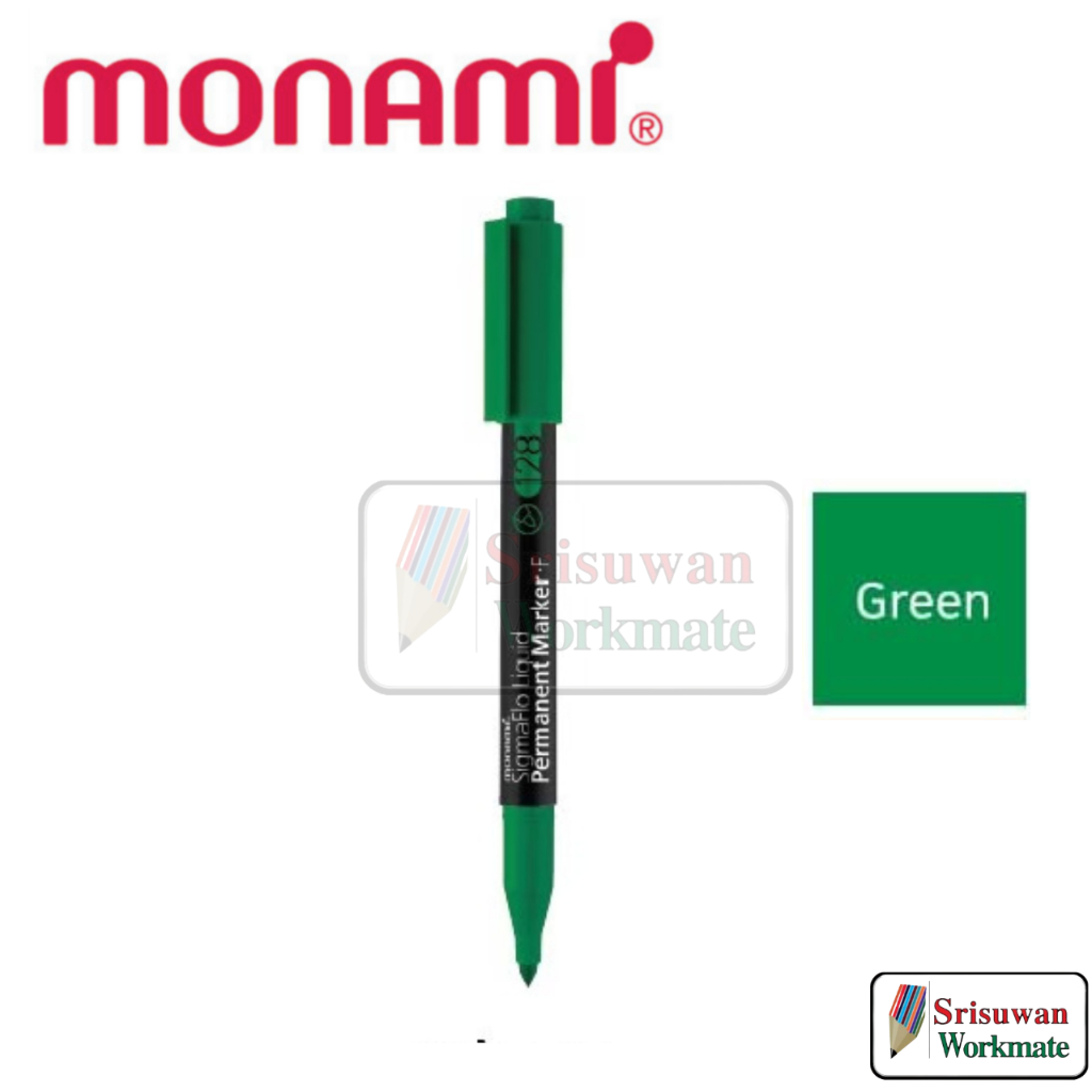 แยกด้าม 1 ด้าม Monami 128 Sigmaflo liquid permanent marker หัว Fine 1.0 ...