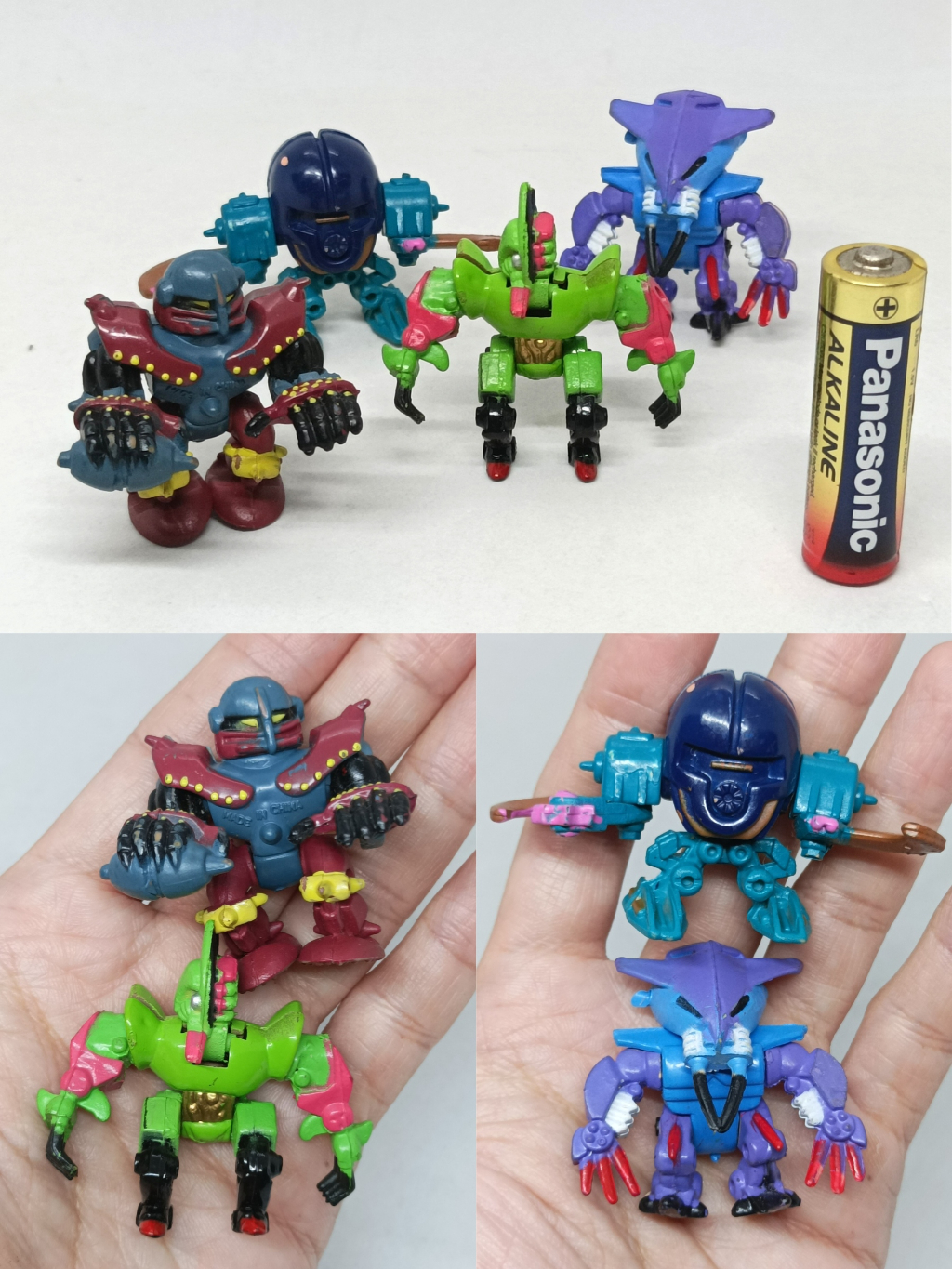 [Set of 4] Vintage 90s Bootleg Micro Machines ZBots (Z-Bots) Mini ...