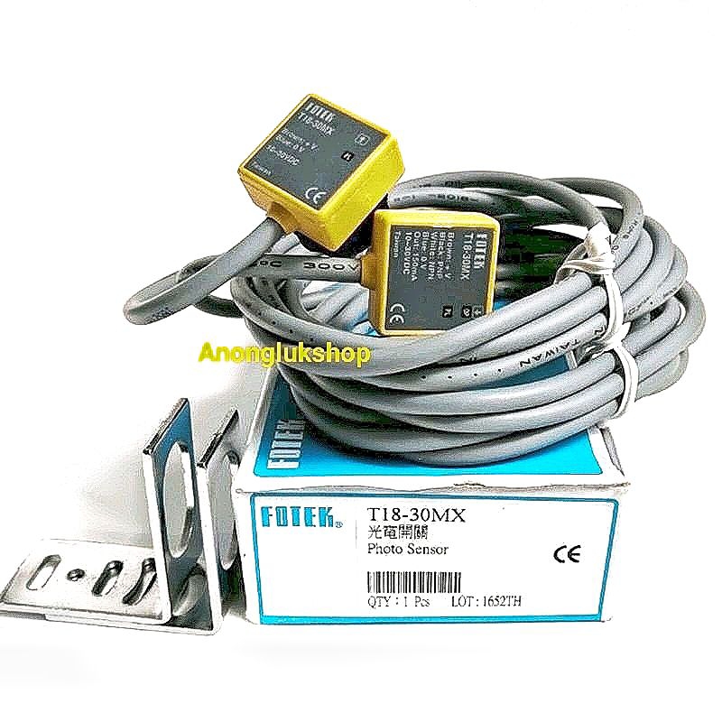 T18-30MX PHOTOELECTRIC SWITCH SENSOR FOTEK NPN+PNP NO ระยะการทำงาน 30 ...