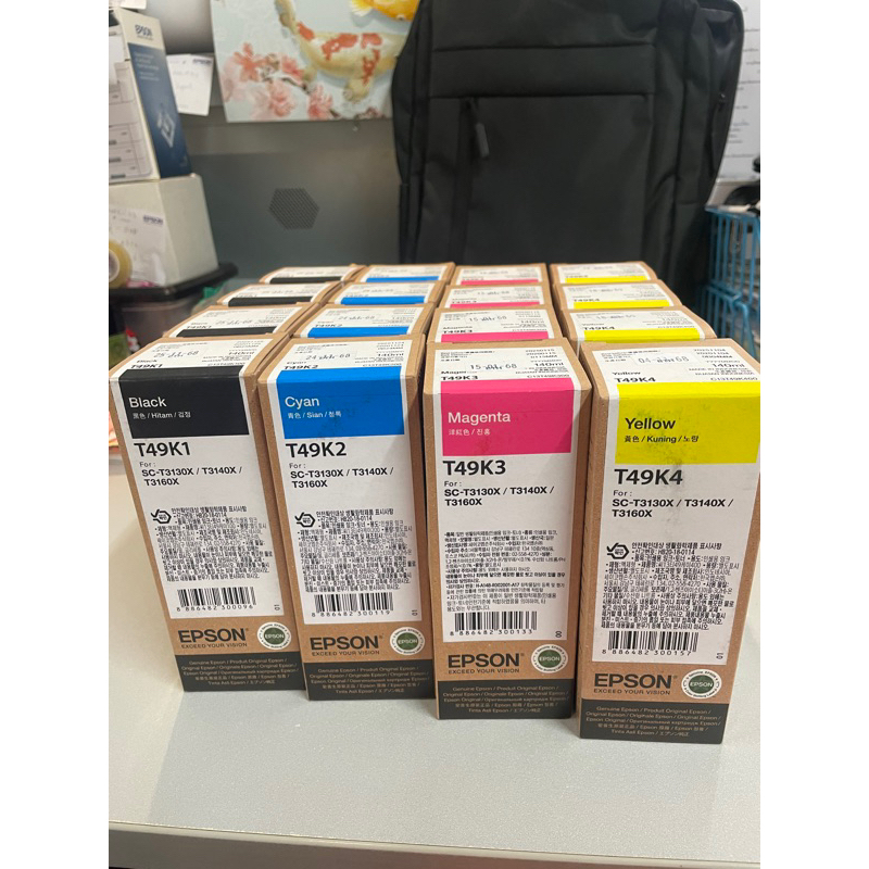 Epson Ink Bottle Number T49K1-4 หมึกเติมขวด เบอร์ T49K1-4 สำหรับ SC ...