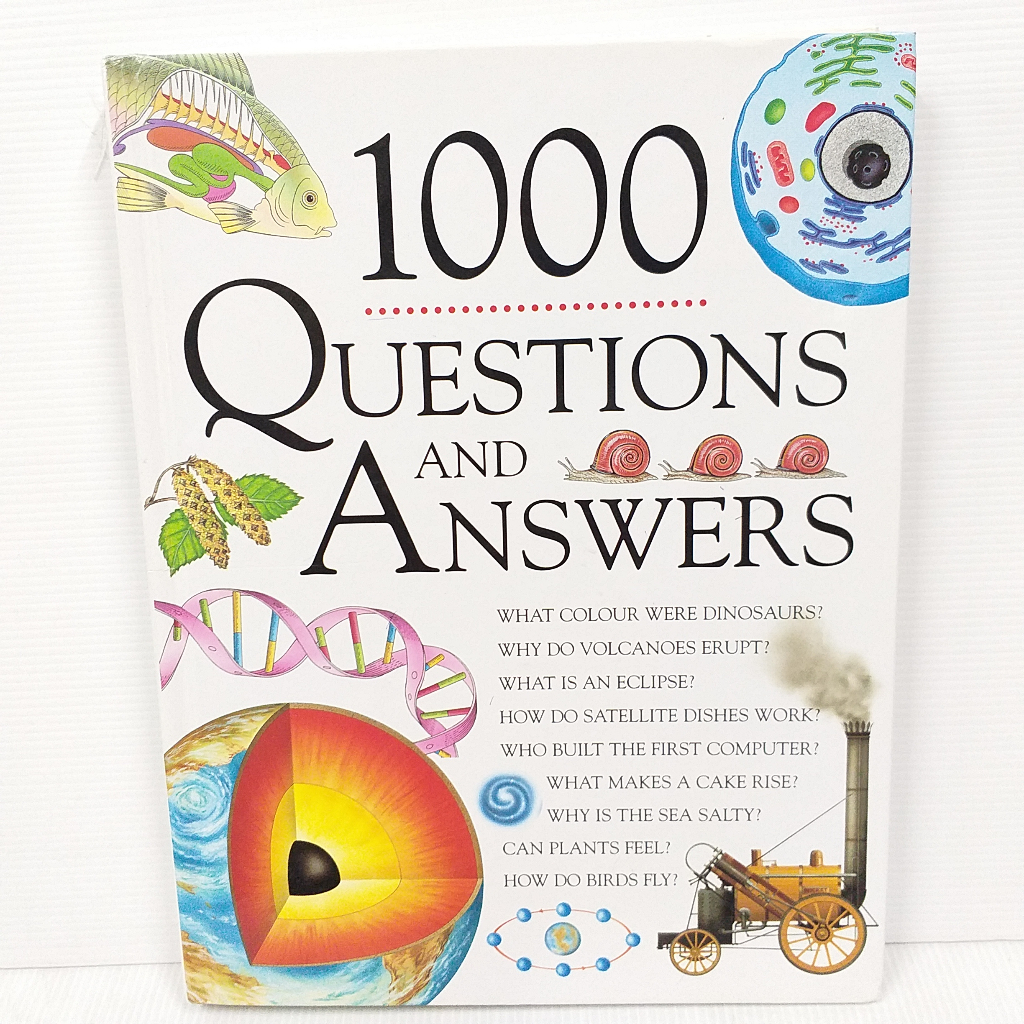1000 Questions and Answers หนังสือภาษาอังกฤษ มือสอง หนังสือวิทยาศาสตร์ ...