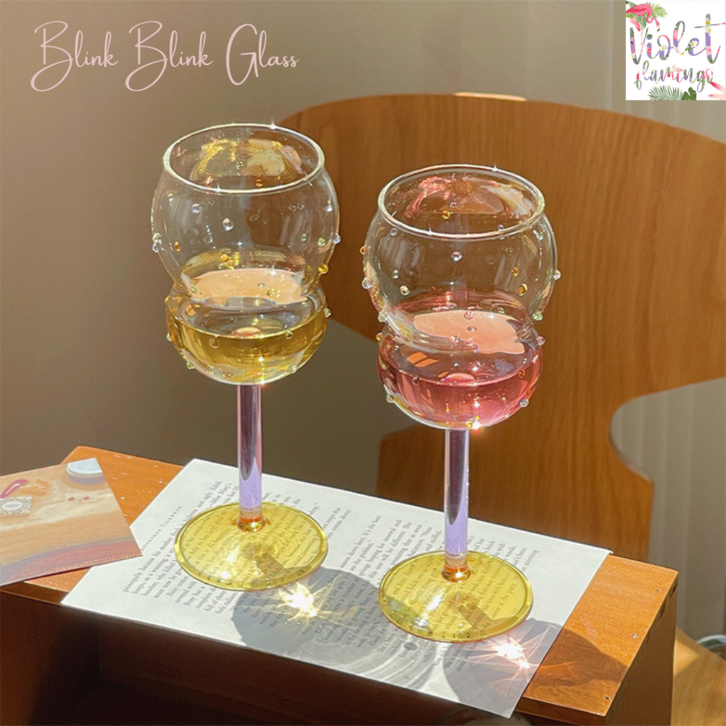 Violet Flamingo แก้วค็อกเทลใส Blink Blink Cocktail Glass แก้วน้ำใสทรง ...