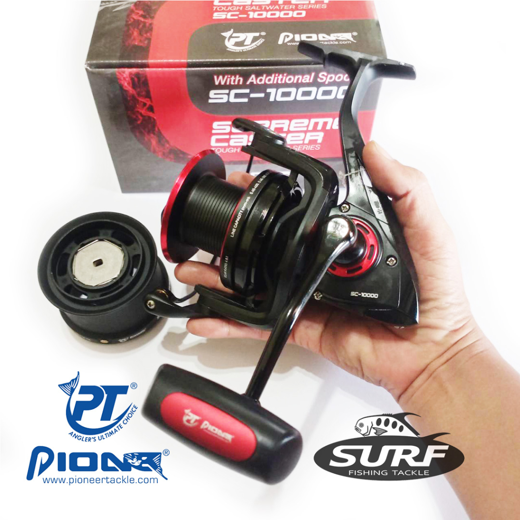 รอกเซิร์ฟ Surf Spinning Reel Pioneer SUPREME CASTER SC-10000 รอกตกปลา ...