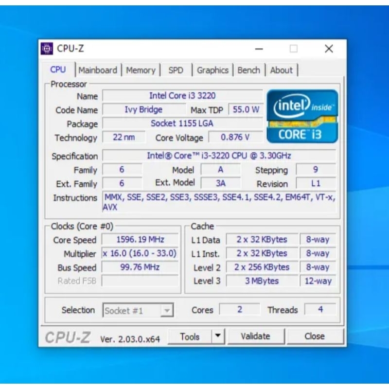 ซีพียู Cpu I3 2100 3220 Socket 1155 Shopee Thailand