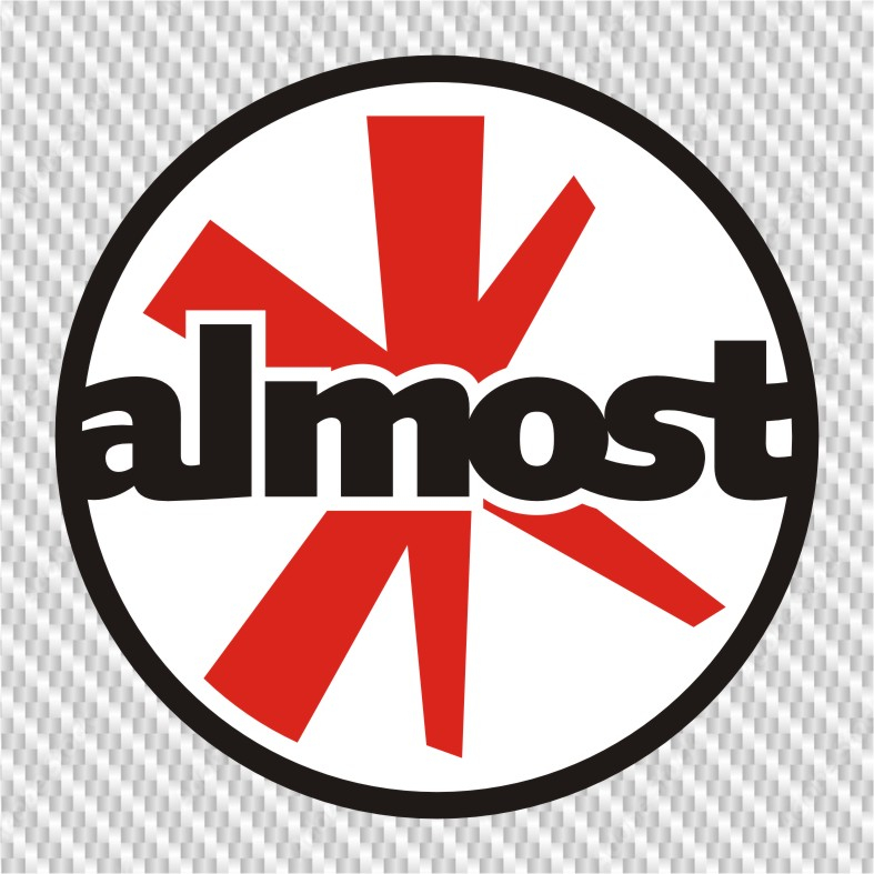 almost สติกเกอร์ pvc กันน้ำ มีหลายสีให้เลือก ขนาด 8 x 8 cm ราคา 19 บาท ...