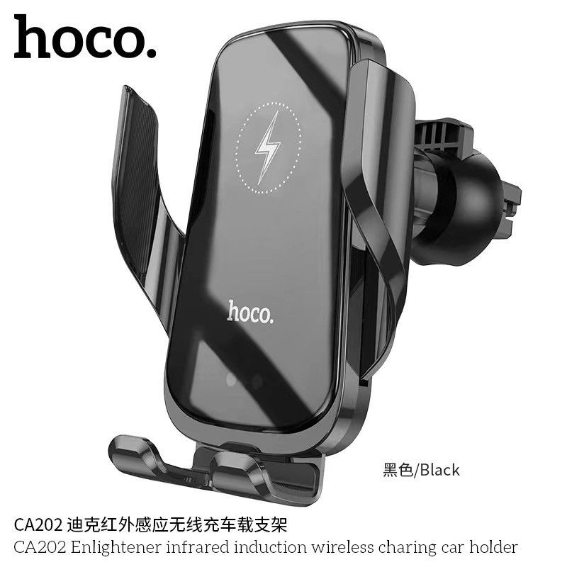 Hoco CA202 Infrared Wireless Charing Car Holder 15W ที่จับโทรศัพท์ในรถยนต์แบบติดช่องแอร์ ระบบ ...