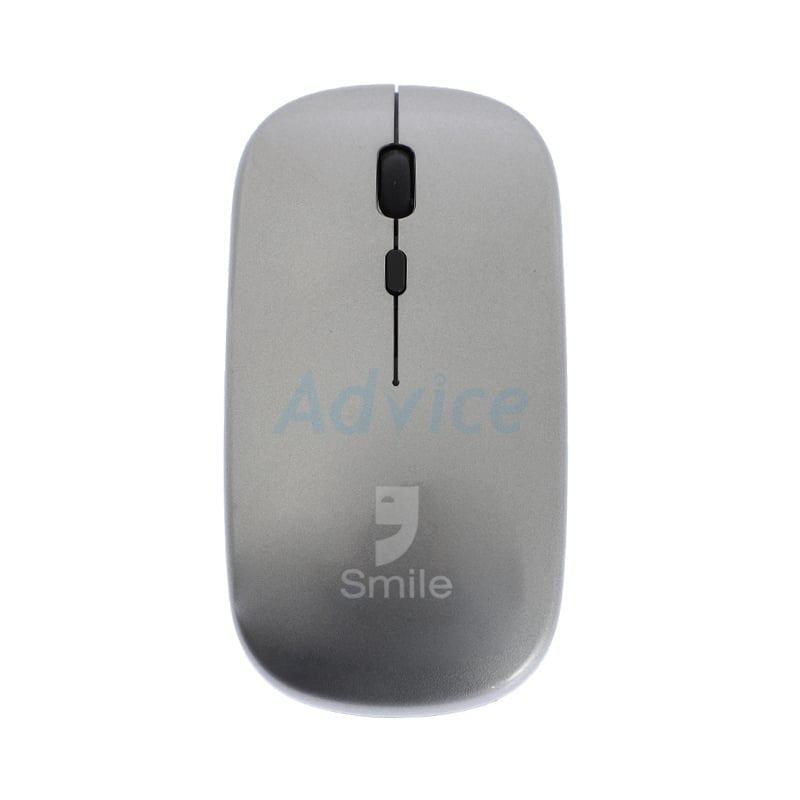 WIRELESS MOUSE SMILE AP200 GREY ประกัน 1Y เมาส์ไร้สาย เมาส์ เม้าส์ เม้า ...