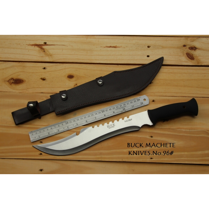 มีดเดินป่าMACHETE BUCK KNIVES No.96# ทรงสวยขนาดยาวรวม 17 นิ้ว พร้อมซอง ...