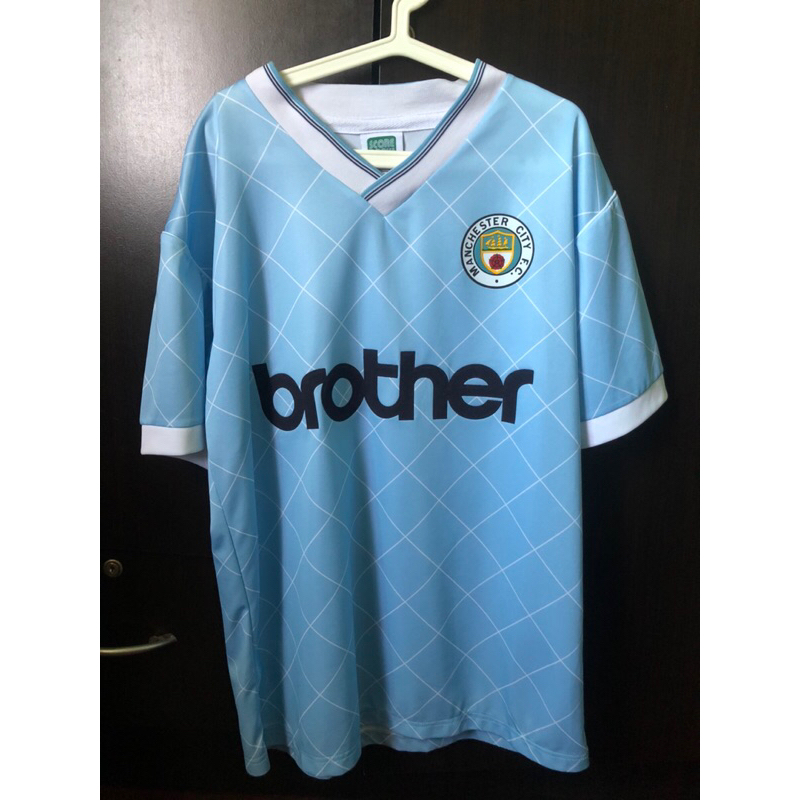 เสื้อ Retro Man City ปี 1988 แท้ จากค่าย Score Draw | Shopee Thailand