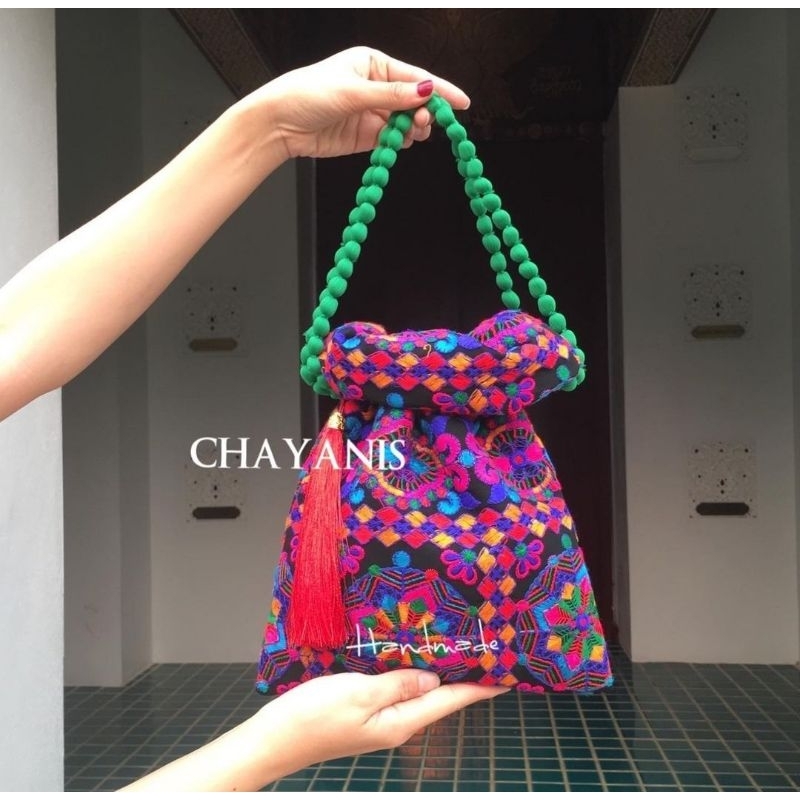 Handmade bag กระเป๋าปัก แบรนด์ Chayanis | Shopee Thailand