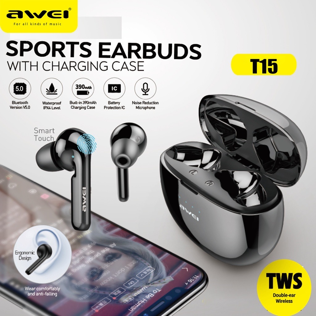 SP MOBILE หูฟังบลูทูธไร้สาย True Wireless Sport Earbuds มาพร้อมกล่อง ...