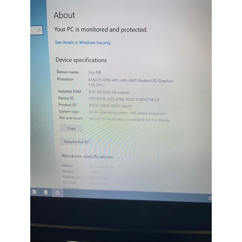 hp amd e1-6010 amd R2 1.35ghz แรม4 hdd 500 ราคาถูกแบตเก็บไฟให้เด็กใช้ดู ...