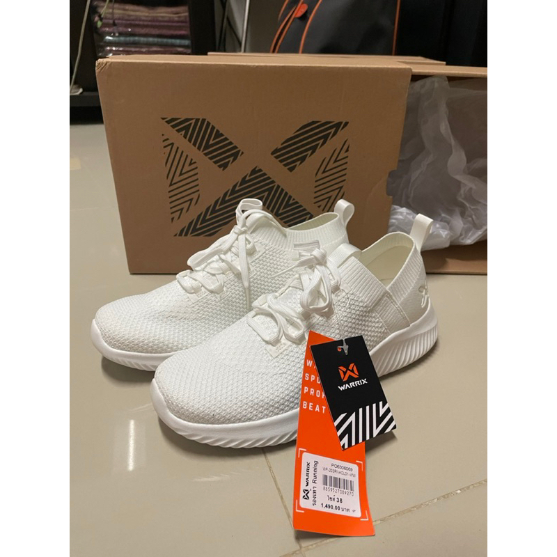 [มือ1 ซื้อมาไม่เคยใส่เดินออก ลองอย่างเดียว] warrix wave 1.0 รองเท้าวิ่ง ใส่สบาย มีป้าย พร้อม ...