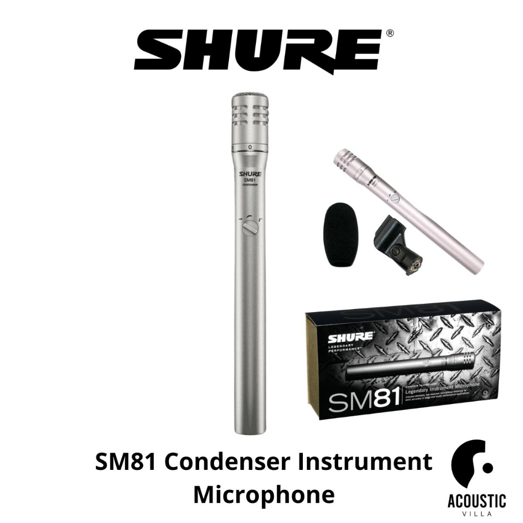 ไมค์ Shure SM81 Condenser Instrument Microphone | Shopee Thailand