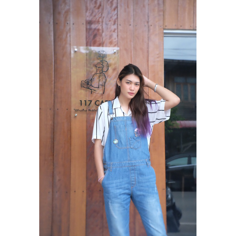 ชุดเอี๊ยมยีนส์McLady | Shopee Thailand