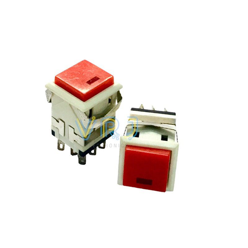 Switch สวิตช์ไฟKD2-21กดติด กดดับ กดติด ปล่อยดับ LED 3V 8ขา 250v-3A/125v ...