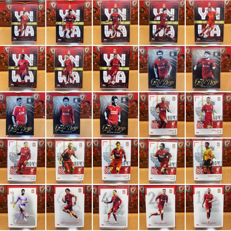 การ์ดสะสมฟุตบอล กล่อง Liverpool Team Set ลิขสิทธิ์แท้จาก Topps | Shopee ...
