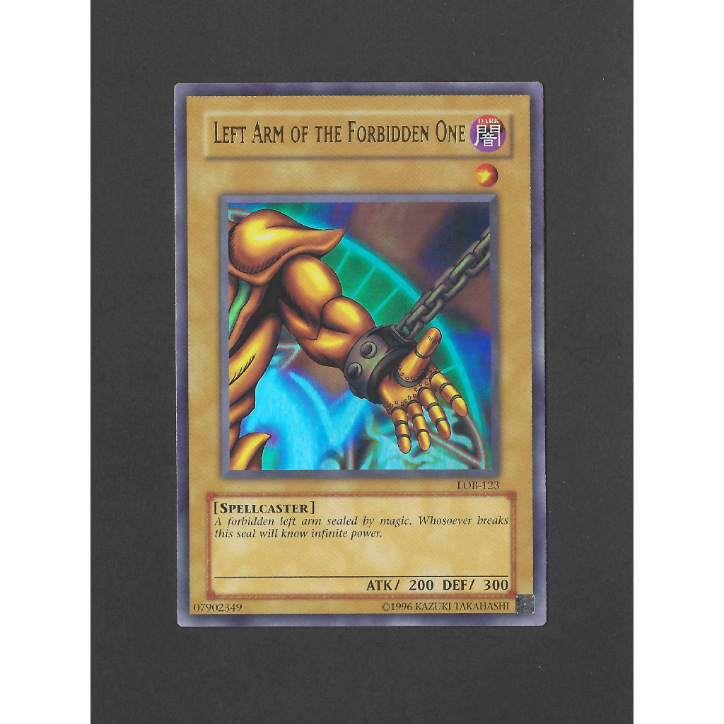 การ์ด YuGiOh (TCG) - Left Arm of the Forbidden One (แขน Exodia) LOB-123 ...