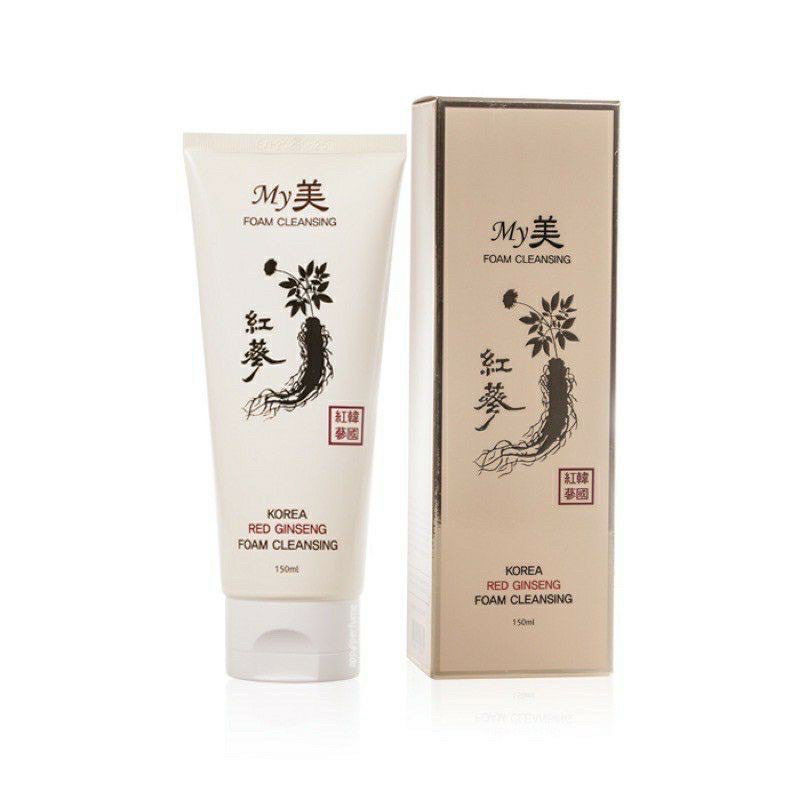 My Korea Red Ginseng Foam Cleansing 150 ml. โฟมล้างหน้าสกัดจากโสมเกาหลี ...