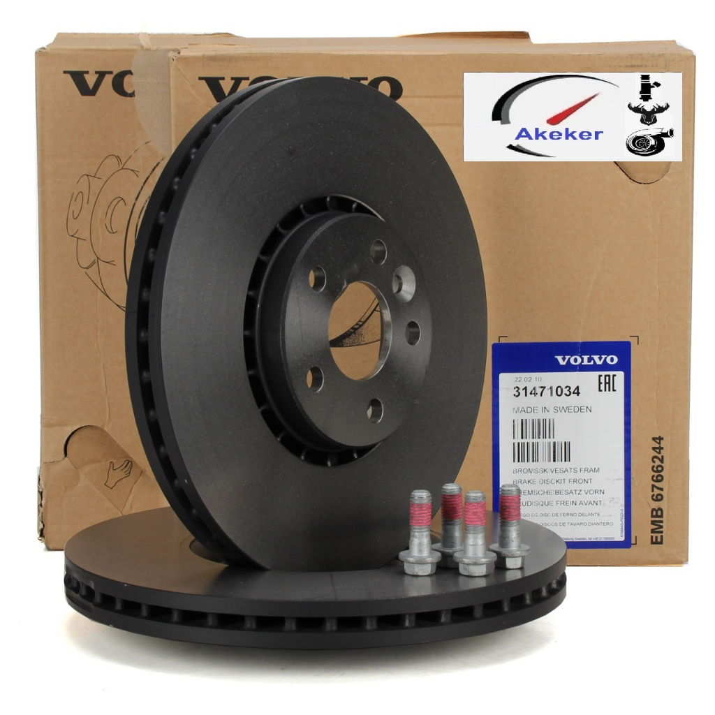 Volvo Brake Disc 17 Inch (328 mm) Front Left - Right Volvo XC60 I Volvo ...