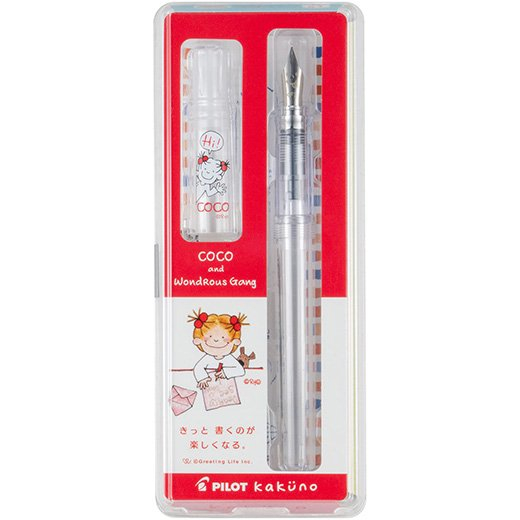 Pilot Kakuno Fountain Pen Coco-chan from COCO and Wondrous Gang Nib f ...