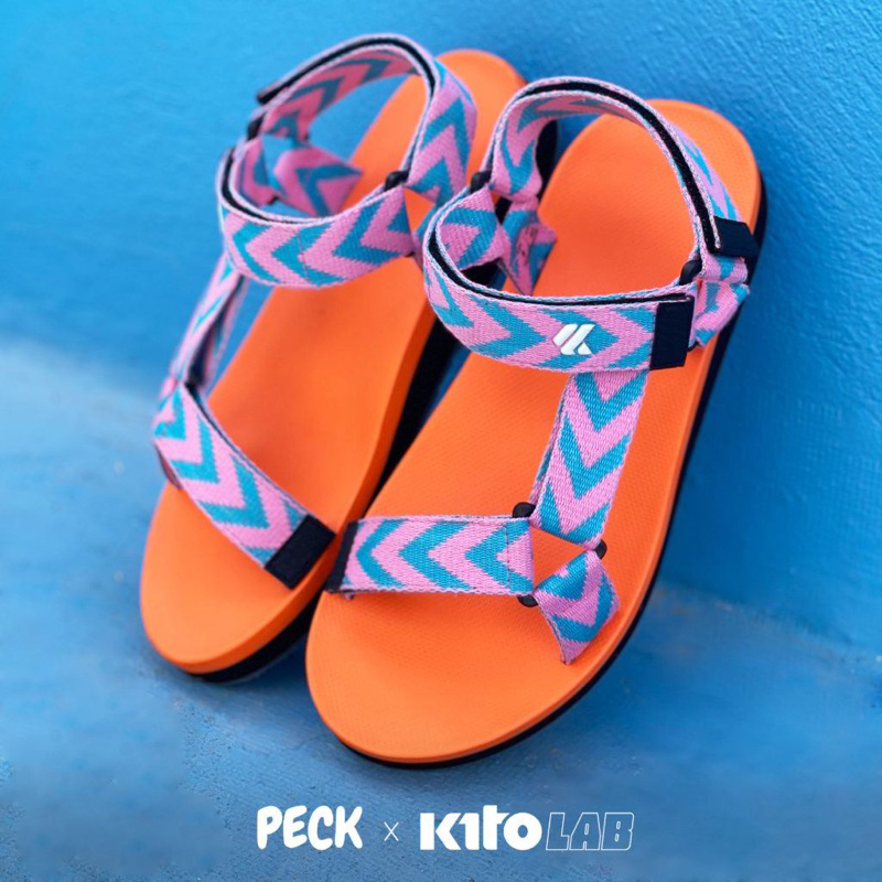 ส่งต่อ ไม่เคยใช้ Kito กีโต้ รองเท้ารัดส้น PECK x Kito Limited Edition ...