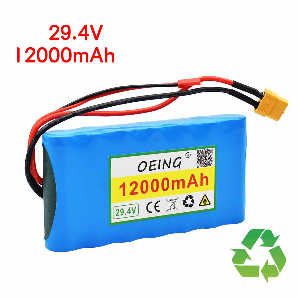 2023 ใหม่ 29V 12Ah 7S1P 29.4V 12000mAh แบตเตอรี่ลิเธียมไอออนสำหรับ ...
