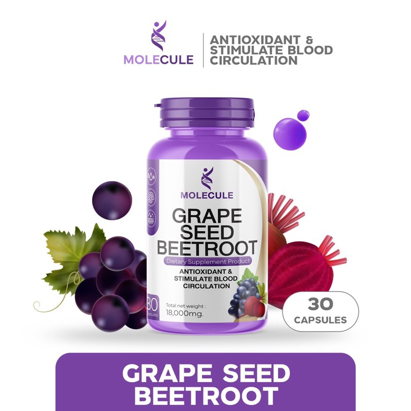 โมเลกุลวิตามิน :: บีทรูท วิตามิน Molecule Grape Seed Beetroot เกรปชี้ ...