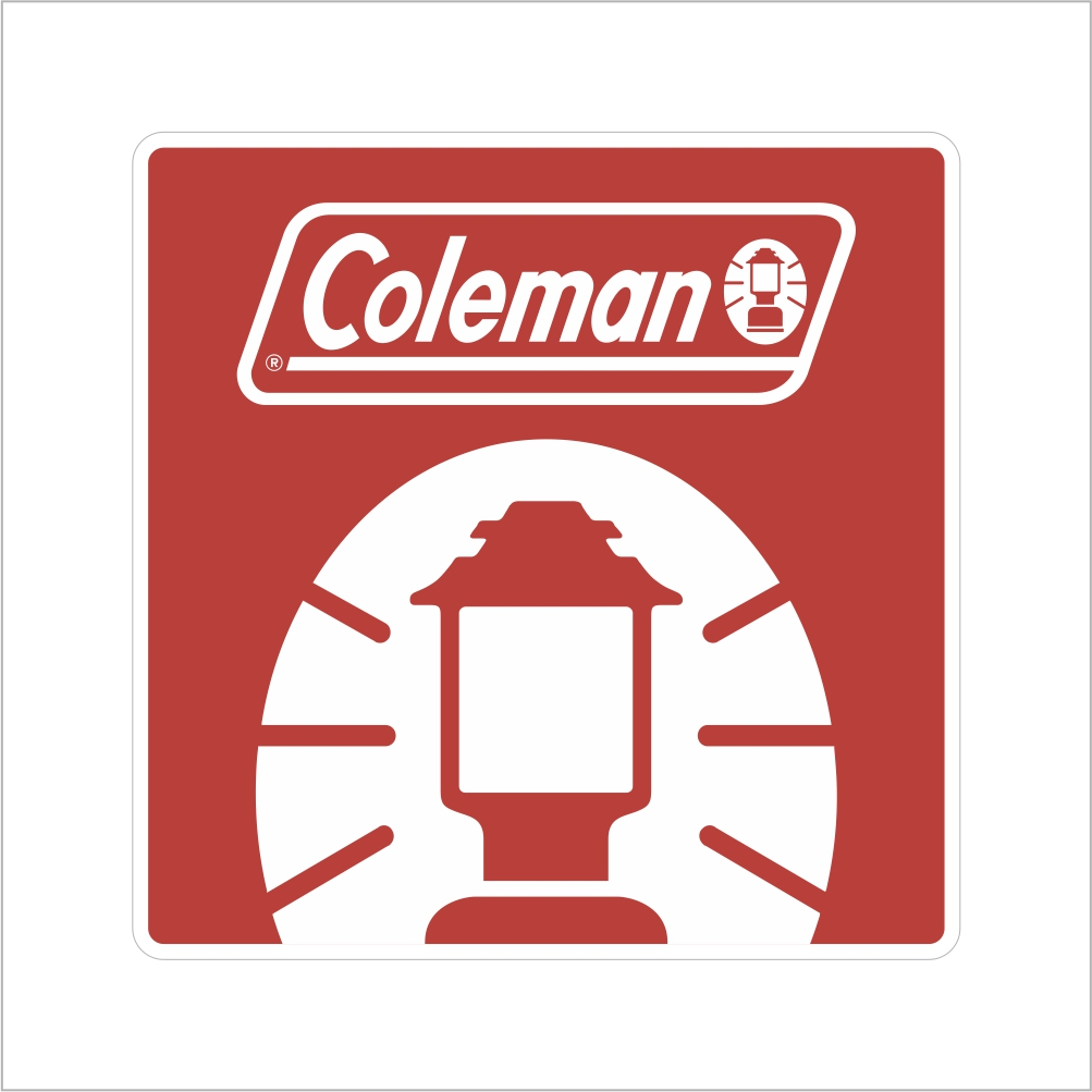สติกเกอร์ Coleman สติกเกอร์แคมป์ปิ้ง โคลแมน (V.4) Sticker PVC 3M แท้ ...