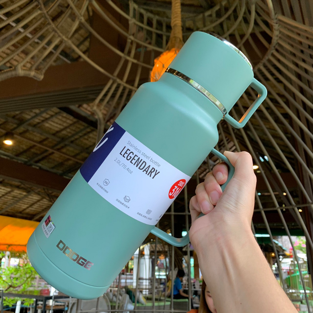 DB-23678/79 DODGE กระบอกน้ำพกพา เก็บความร้อน-ความเย็น สแตนเลส 316 ขนาด 1600ml./2000ml. | Shopee ...