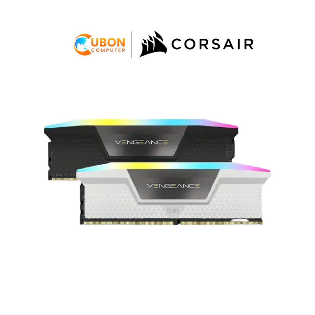 RAM (แรมพีซี) 32GB (2X16 GB) DDR5 6000 MHZ CORSAIR VENGEANCE RGB (BLACK ...