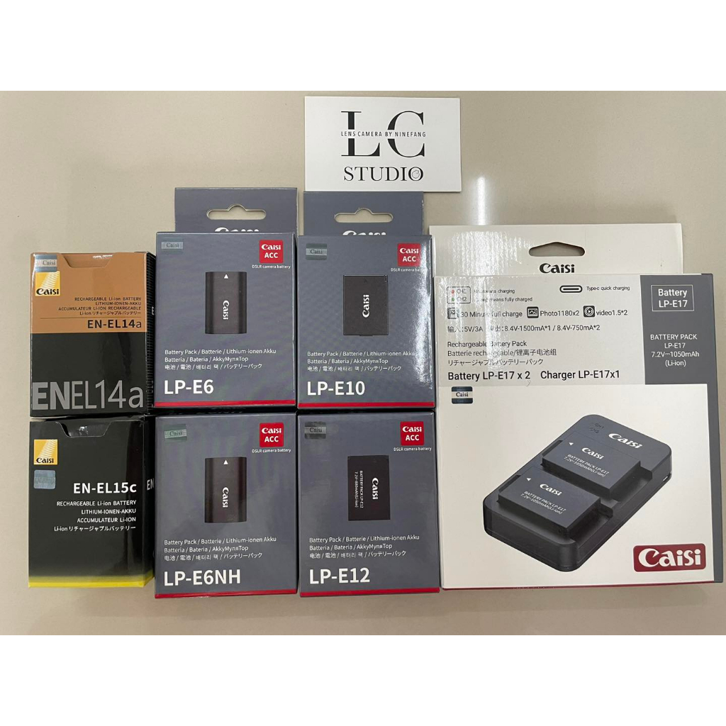 Battery Caisi for Canon LP-E6 LP-E6NH LP-E10 LP-E12 LP-E17 kit ...