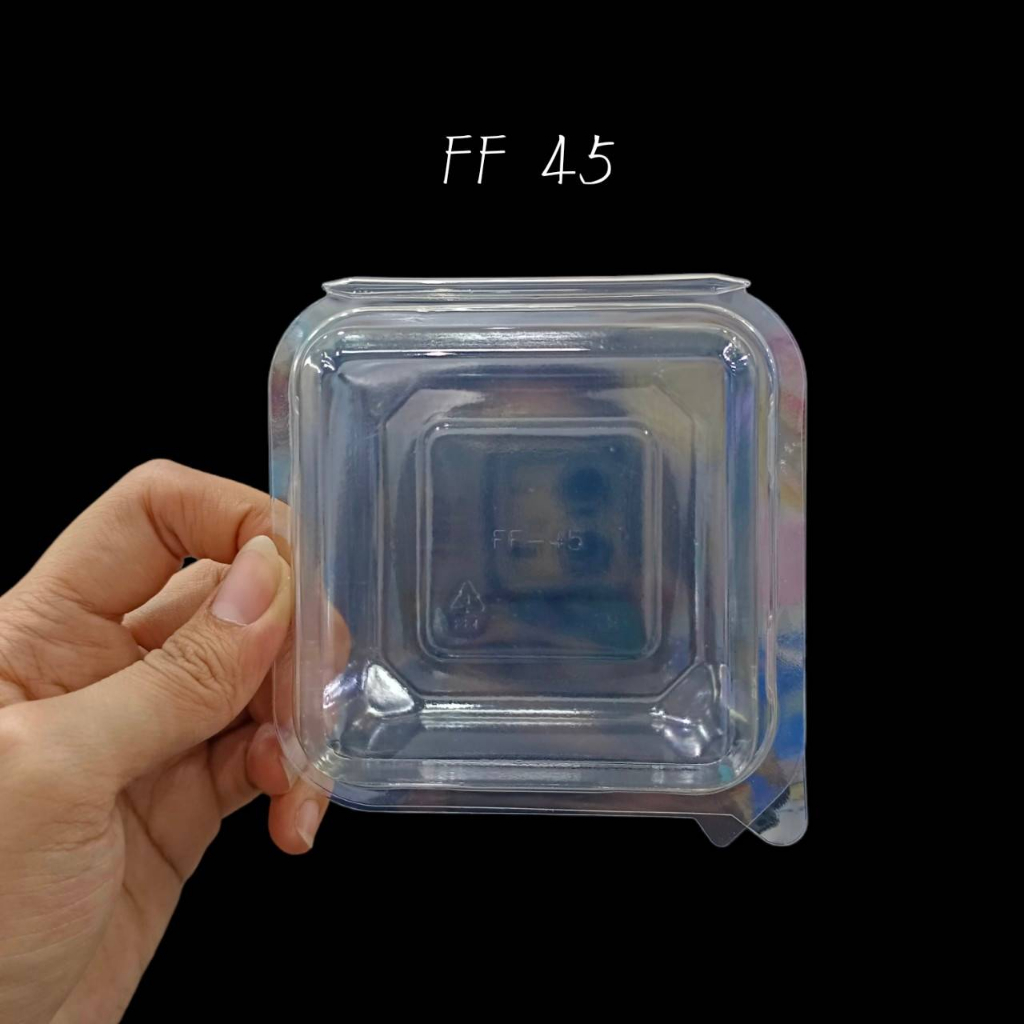 FF45 FF-45 FF 45 (50ชุด/แพค) กล่องใส่ขนม/กล่องใส่เบเกอรี่/กล่องใส | Shopee Thailand