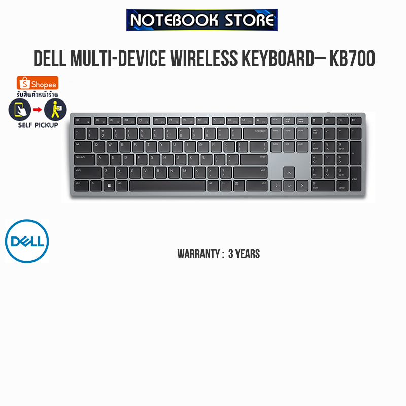 DELL MULTI-DEVICE WIRELESS KEYBOARD– KB700/ประกัน3Y | Shopee Thailand