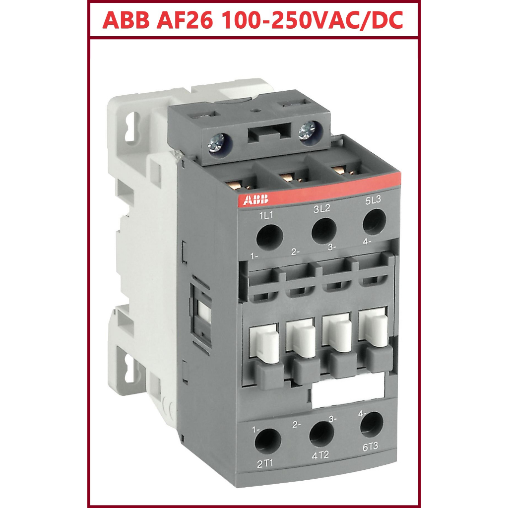 แมกเนติก ABB พร้อมคอนแทคช่วย 2ชุด 1NO 1NC AF26 คอนแทคเตอร์ Magnetic ...