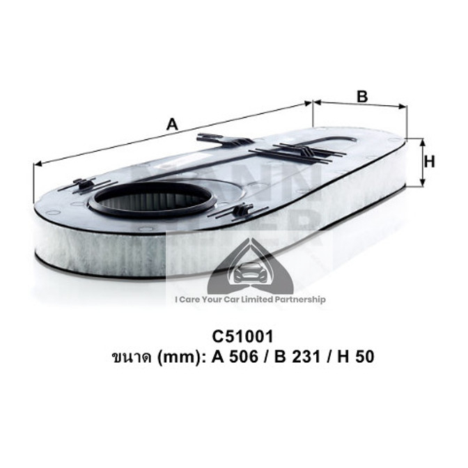 กรองอากาศ BMW Series 5 F10 ( 2009 - 2017 ) Mann Engine Air Filter ...