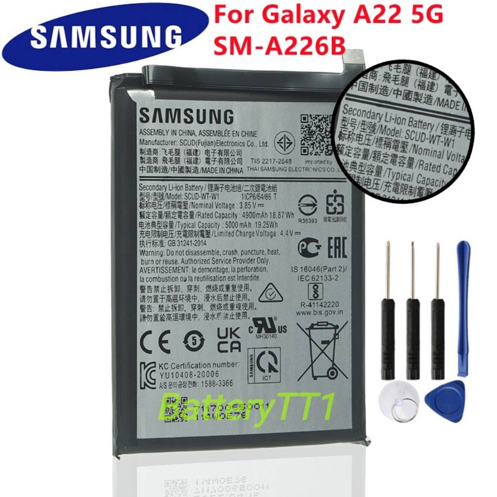 แบตเตอรี่ แท้ Samsung Galaxy A22 5G SM-A226B battery SCUD-WT-W1 5000mAh ...