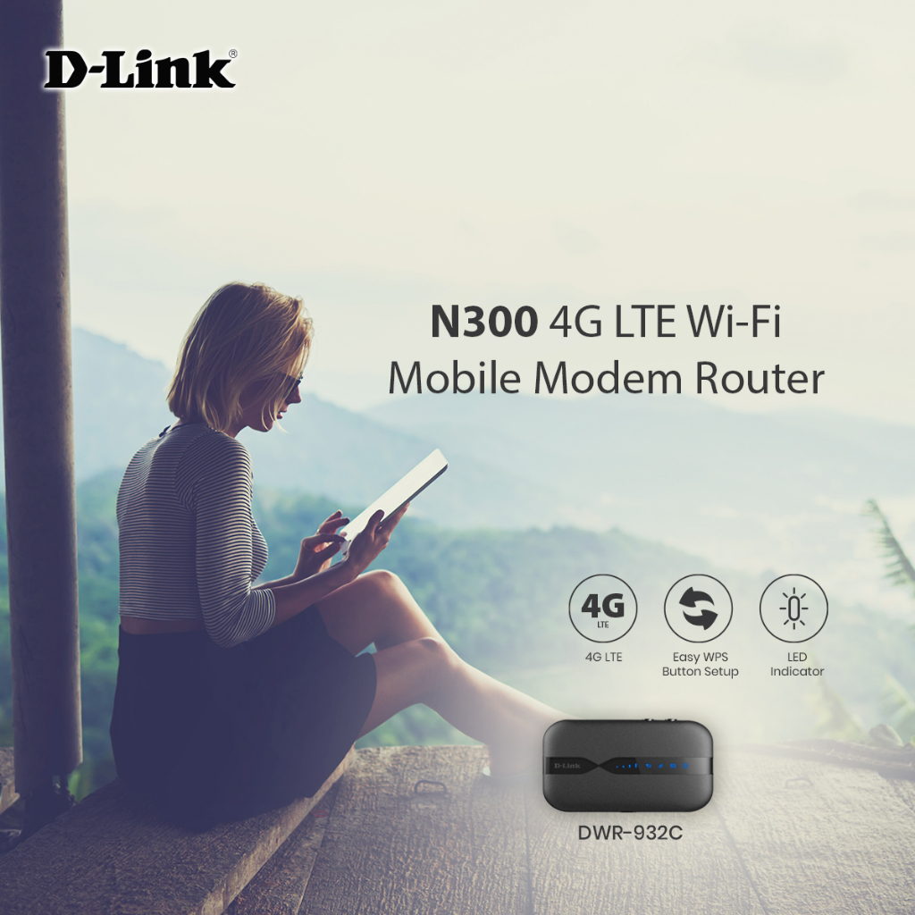D-LINK 4G Mobile WiFi แบบพกพา ใช้ 4G ได้ทุกค่าย รุ่นDWR-932C (ของแท้ ...