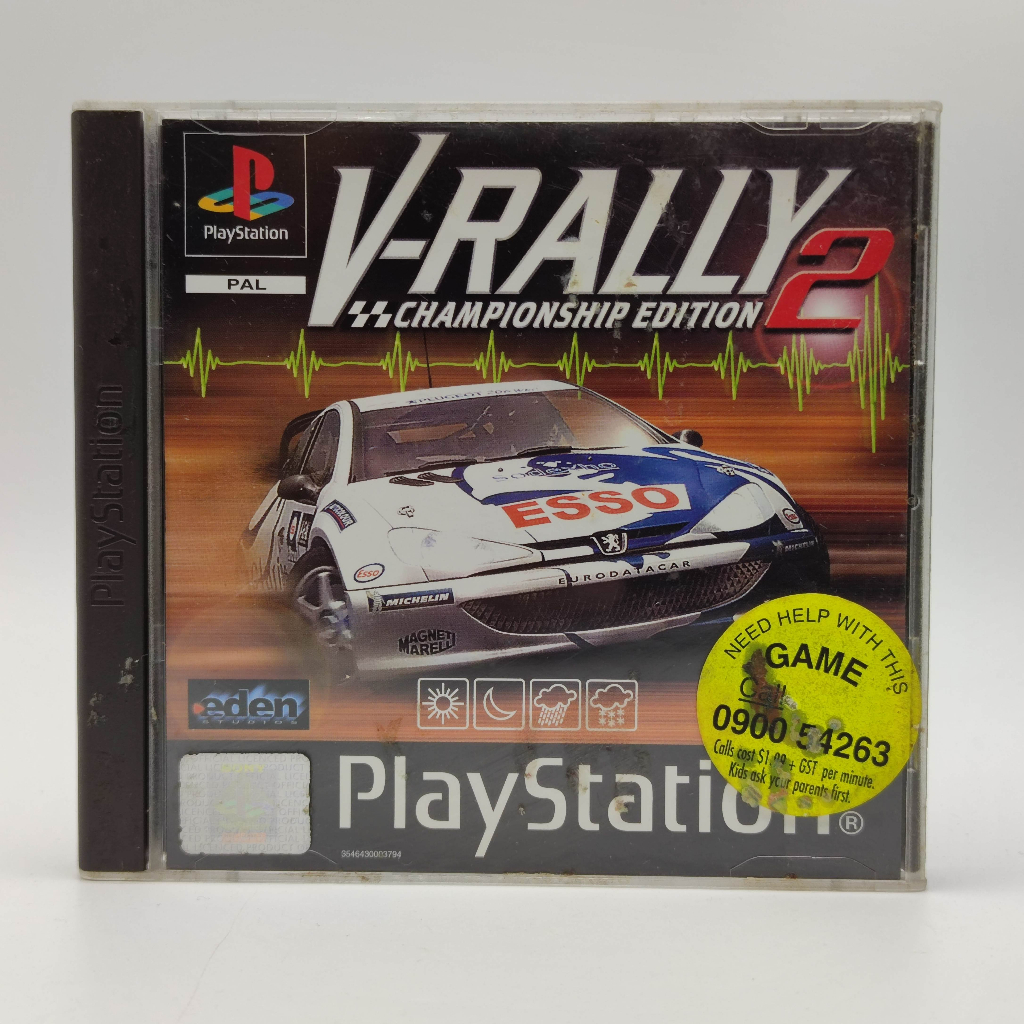 V-RALLY 2 [PAL] แผ่นสภาพดี ภาษาอังกฤษ ไม่มีคู่มือ PlayStation [PS1 ...