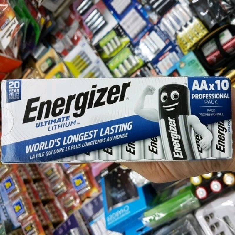 (แพค10ก้อน) ถ่าน Energizer Ultimate Lithium AA (ชาร์จไม่ได้) 1.5V 10 ...