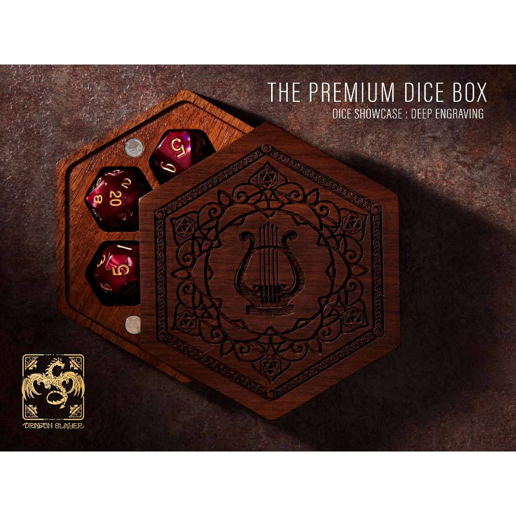 The Bard Dice Box | Premium DnD Dice Box | D&D Dice Box | Dice Vault ...