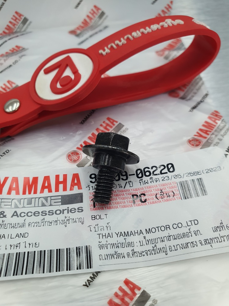 9010906220 โบ๊ลท์ ยึดแผ่นรองเท้า QBIX GT125 LEXI FINO125 m6 แท้ 90109 ...