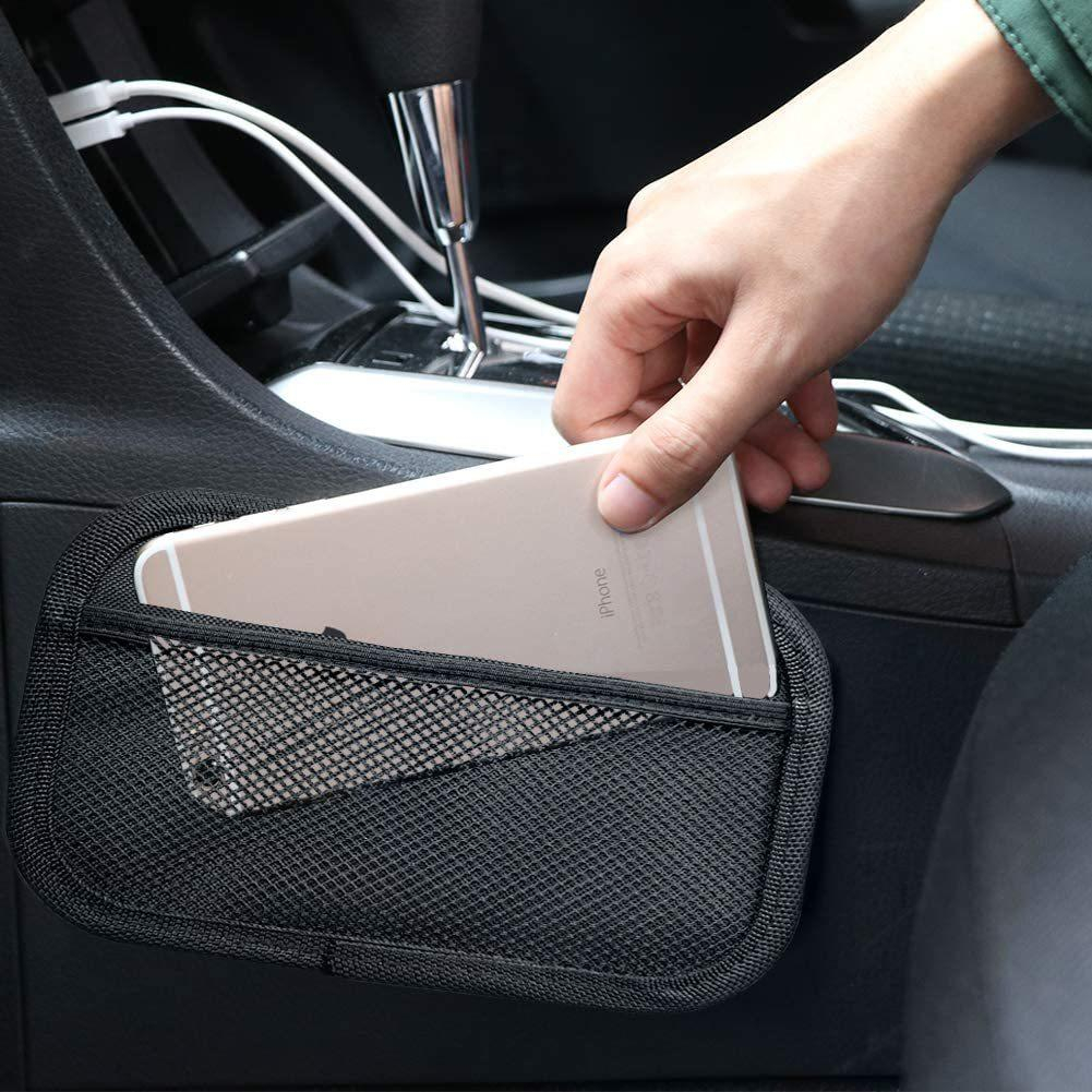 กระเป๋าตะข่ายติดตัวรถเก็บของด้านหลังที่นั่ง B08 กระเป๋าข้างประตู ...